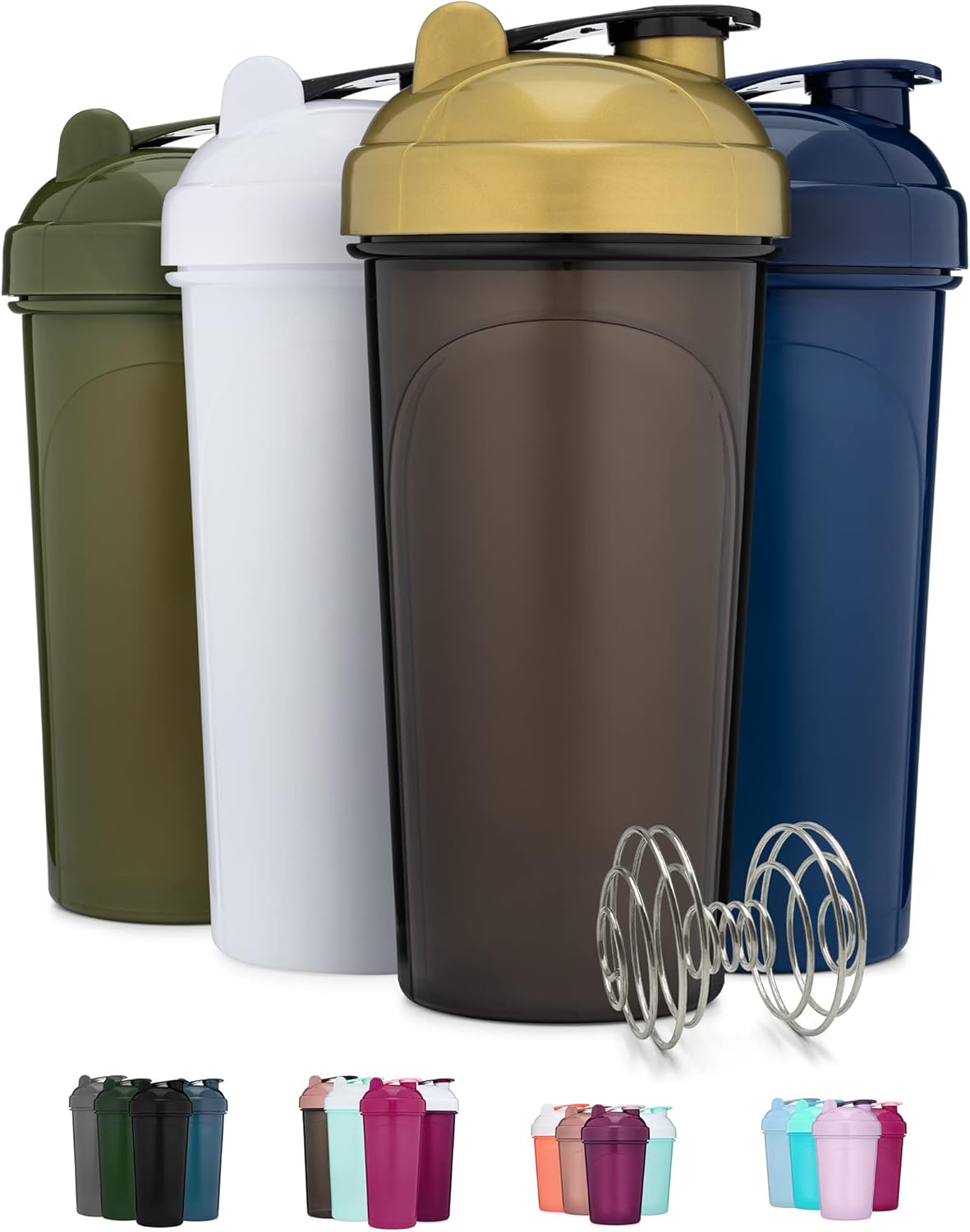 Amazon.com: GOMOYO [4 Pack] 28 oz Shaker Bottle | Protein Shaker Bottle ...