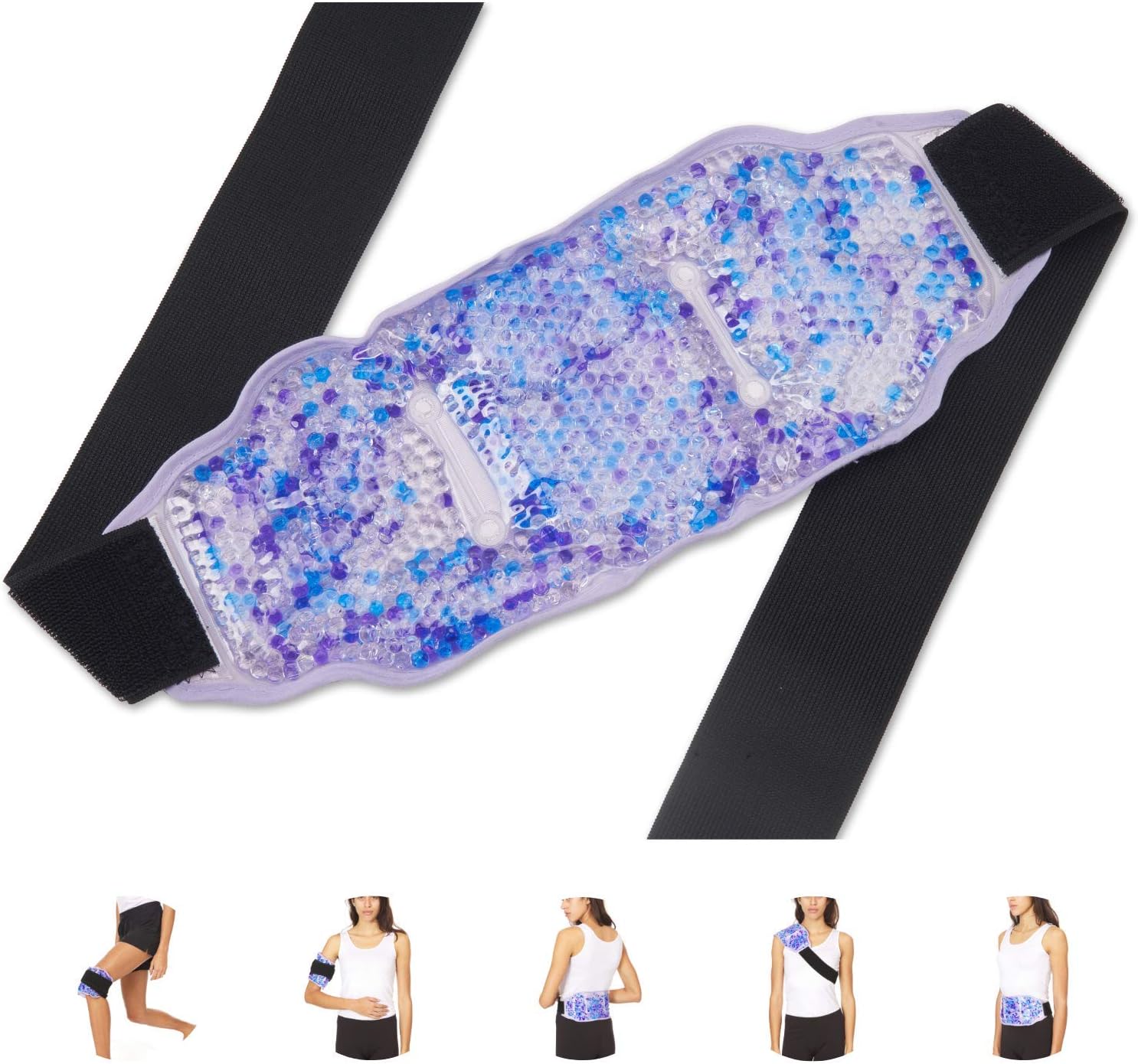 Premium Hot Cold Gel Bead Ice Pack by FOMI Care | Cool Compress for ...
