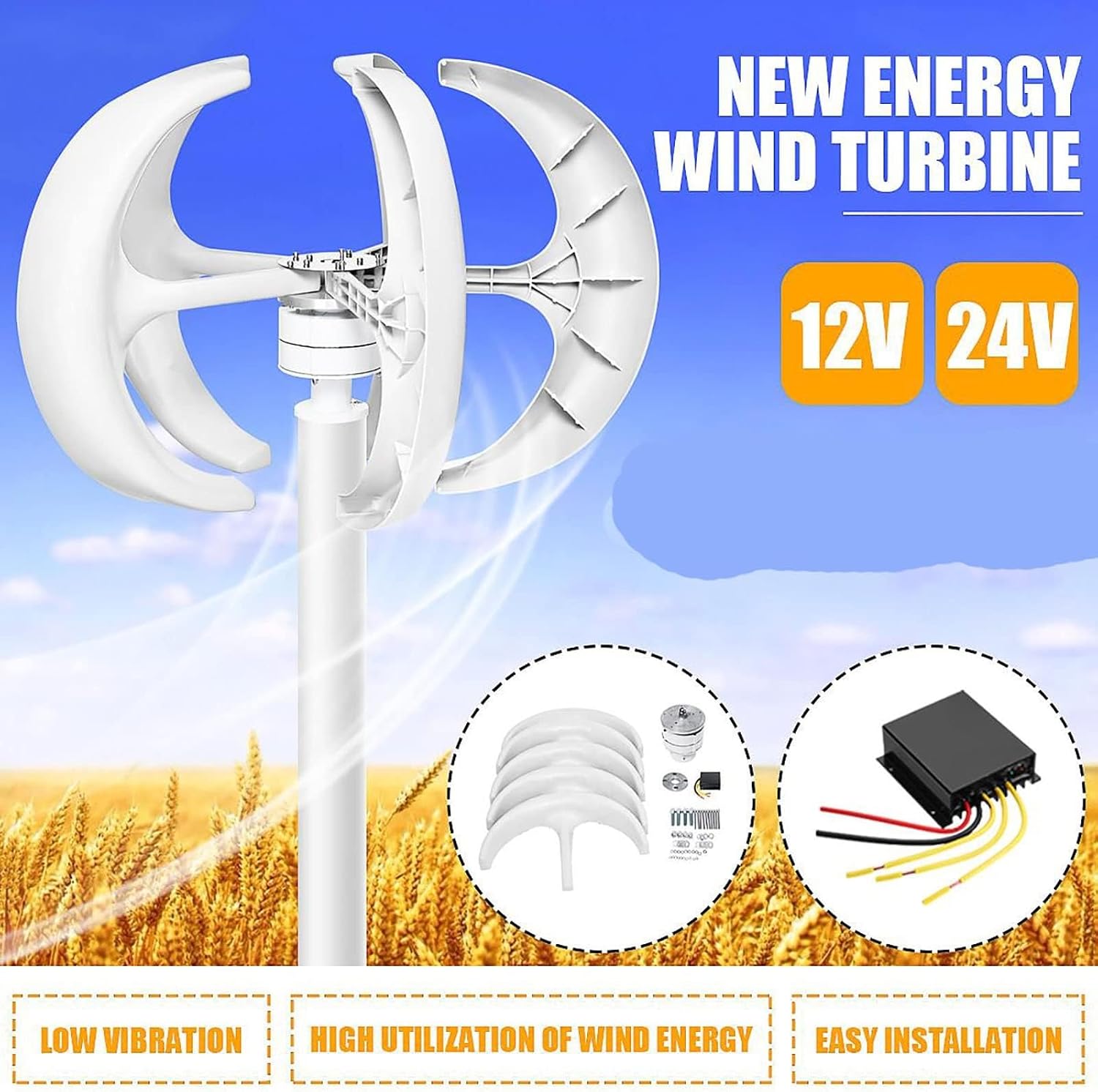 Wind Turbine Kit Home 8000W Vertical Axis Wind Australia | Ubuy