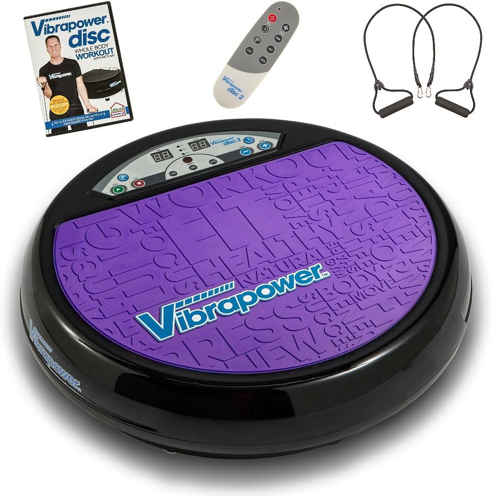 Vibrapower Disc 2 Limited Edition Vibration Plate with Resistance Bands ...