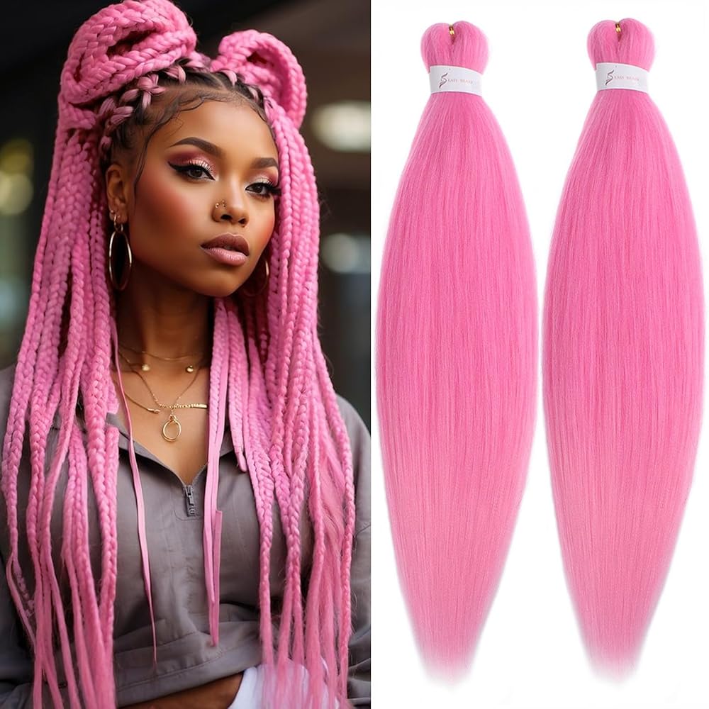 $1/mo - Finance Unionbeauty 2 Packs Pre Stretched Braiding Hair 26 Inch ...