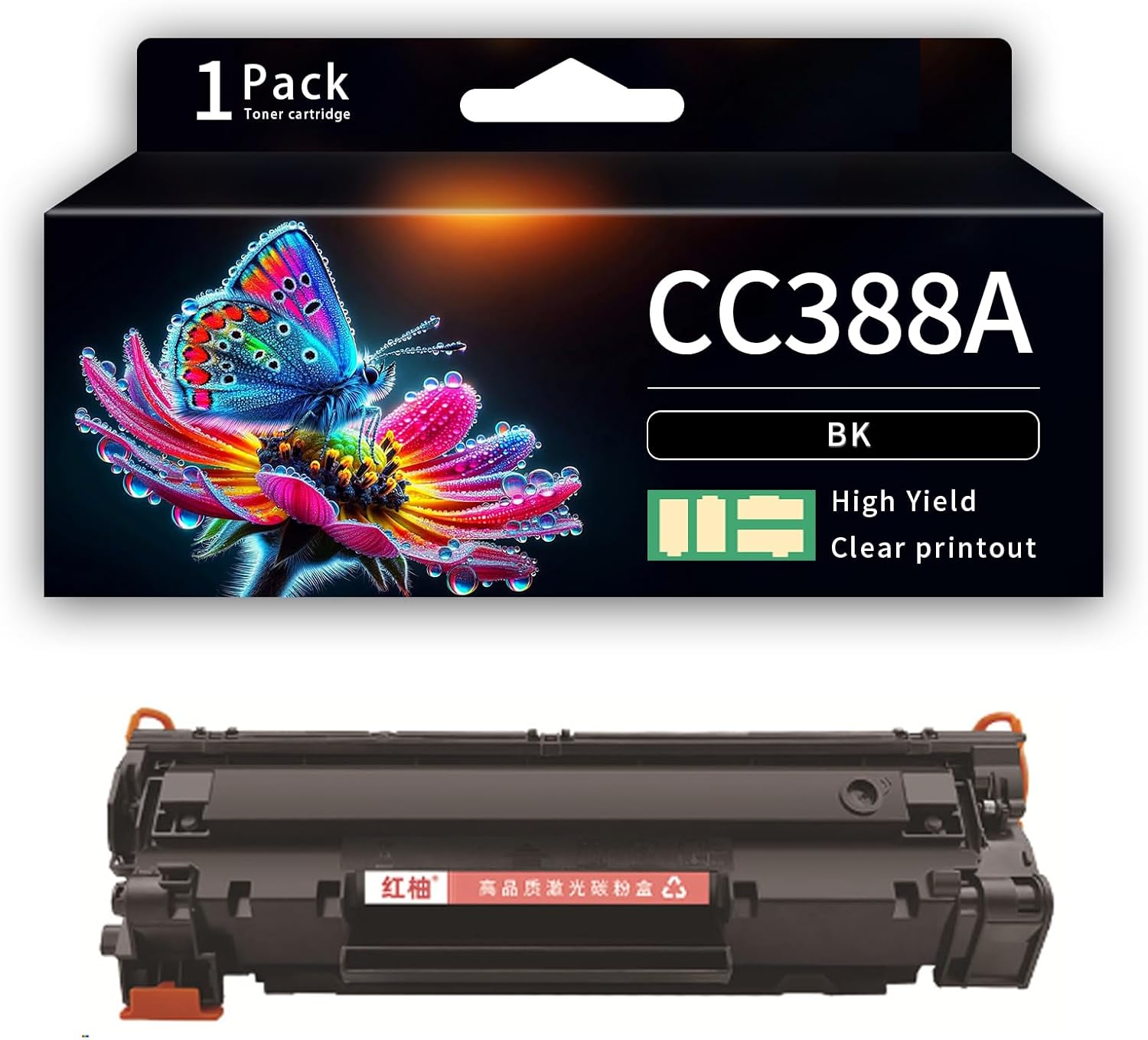Amazon.com: CC388A Toner Cartridge High Yield Toner Cartridges ...