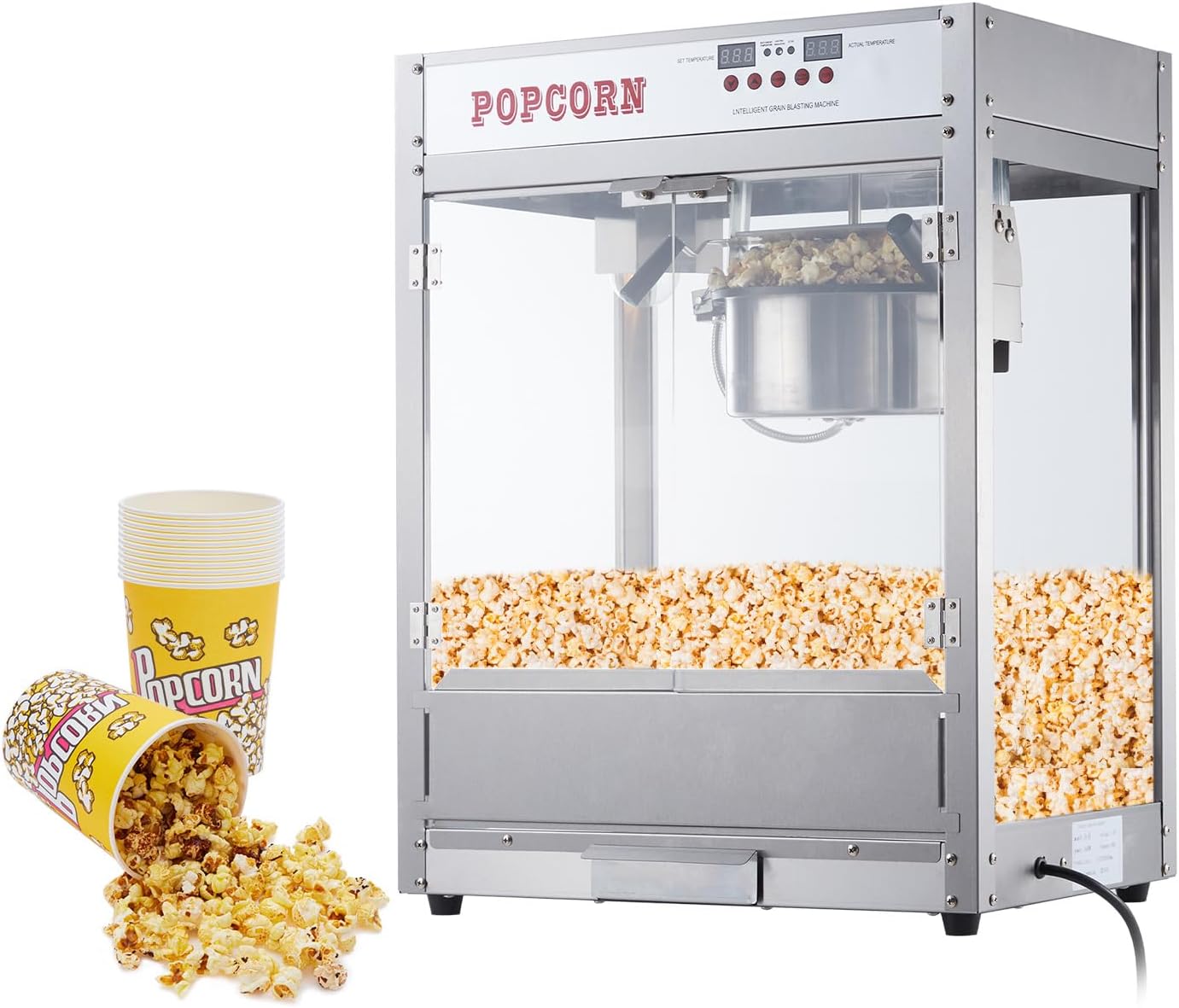 Amazon.com: Perbyste 8 OZ Popcorn Machine, [3 Mins Get 40 Cups ...