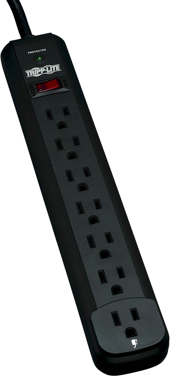 Amazon.com: Tripp Lite 7 Outlet Surge Protector Power Strip, Extra Long ...