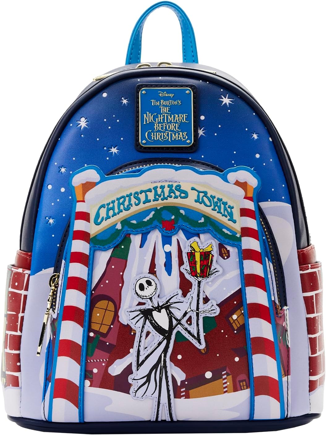 Amazon.com | Loungefly x NBC Christmas Town Mini Backpack - Festive ...