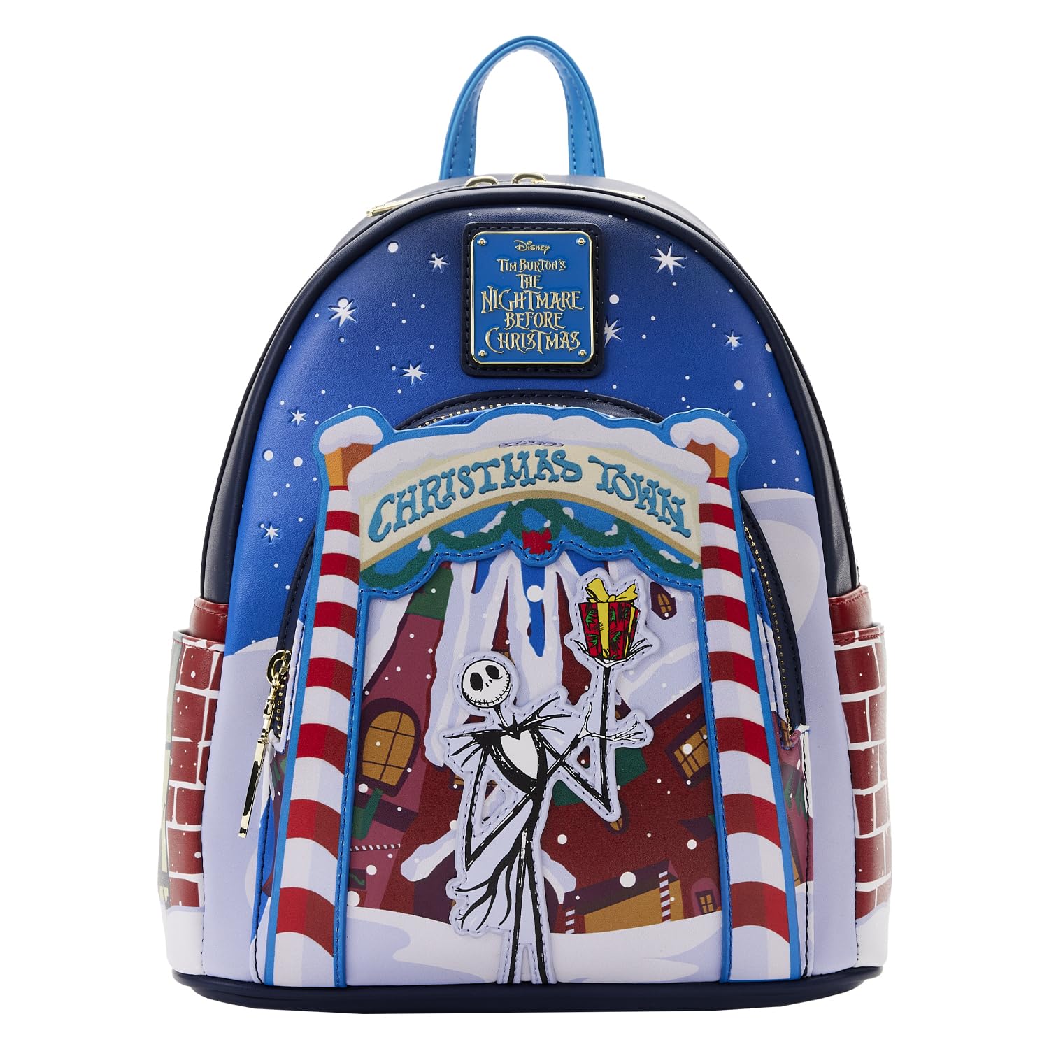 Amazon.com | Loungefly x NBC Christmas Town Mini Backpack - Festive ...