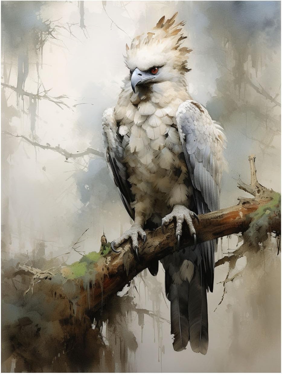 Amazon.com: CAPITUNEISKINEPA Harpy Eagle Bird Poster Gifts Funny ...