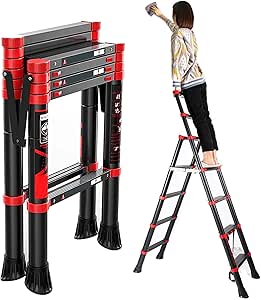 Amazon.com: Ladders Extendable Telescopic, A Frame Climb Ladder Home ...