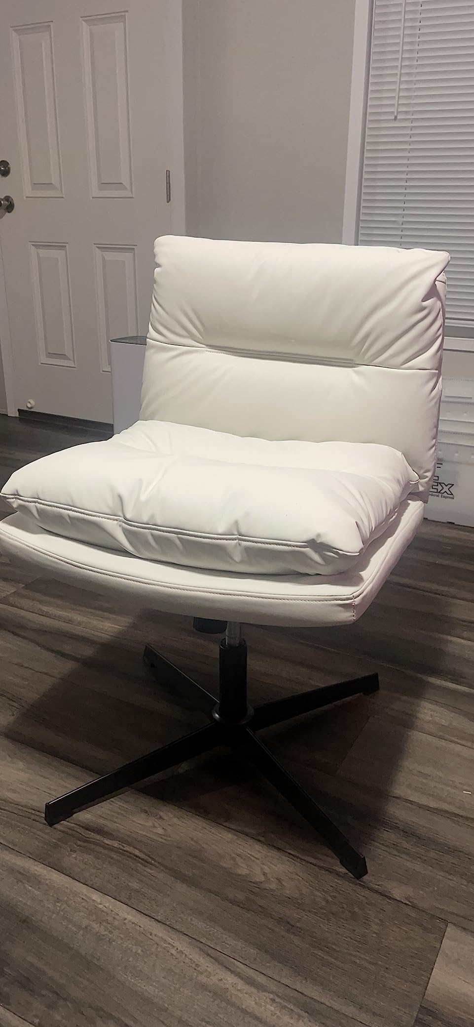 $21/mo - Finance Darkecho Office Chair Armless Desk Chair No Wheels ...