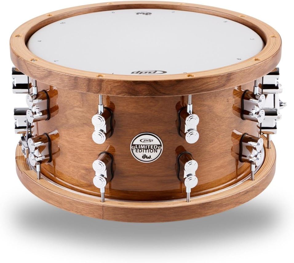 Amazon.com: PDP 20-Ply Maple Snare with Wood Hoops and Chrome Hardware ...