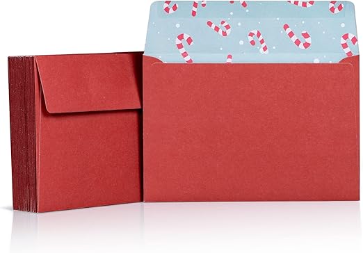 Amazon.com : Invitation Envelopes, 50-Pack 4x6 Christmas Envelopes for ...