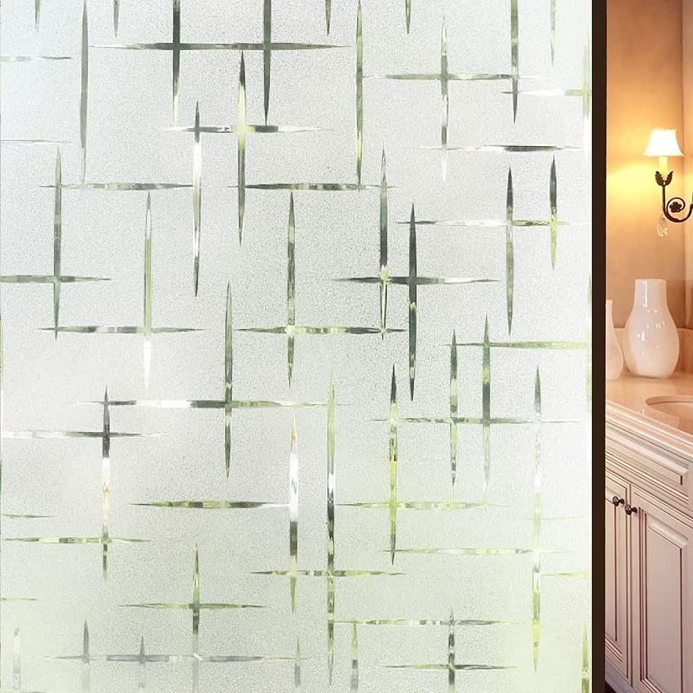 Buy ONEHOME Vinyl Frosted Window Self Adhesive Glass Film for Window ...