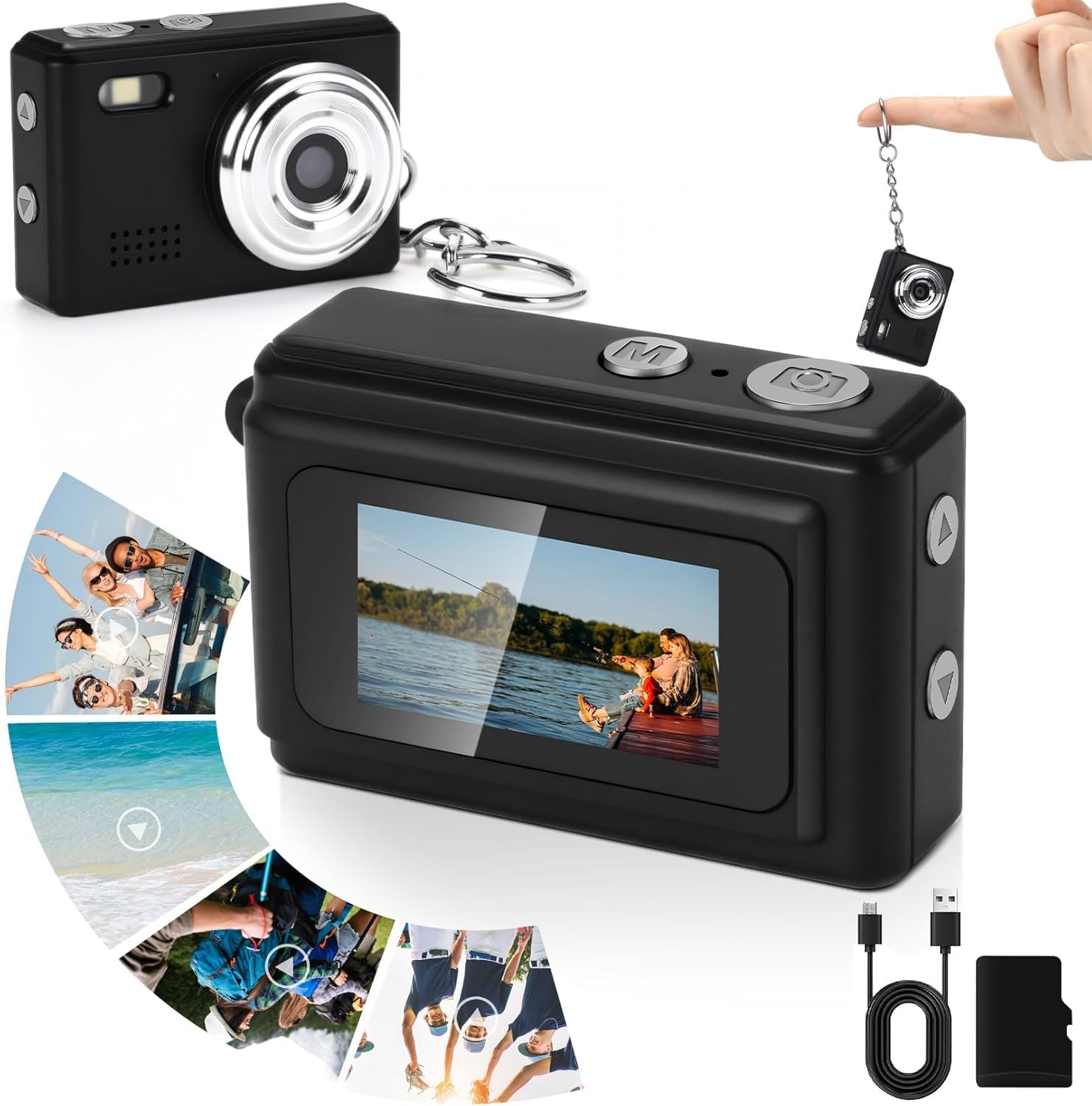 Buy DIVINE Mini Digital Camera Keychain 1080p Small Portable Photo ...