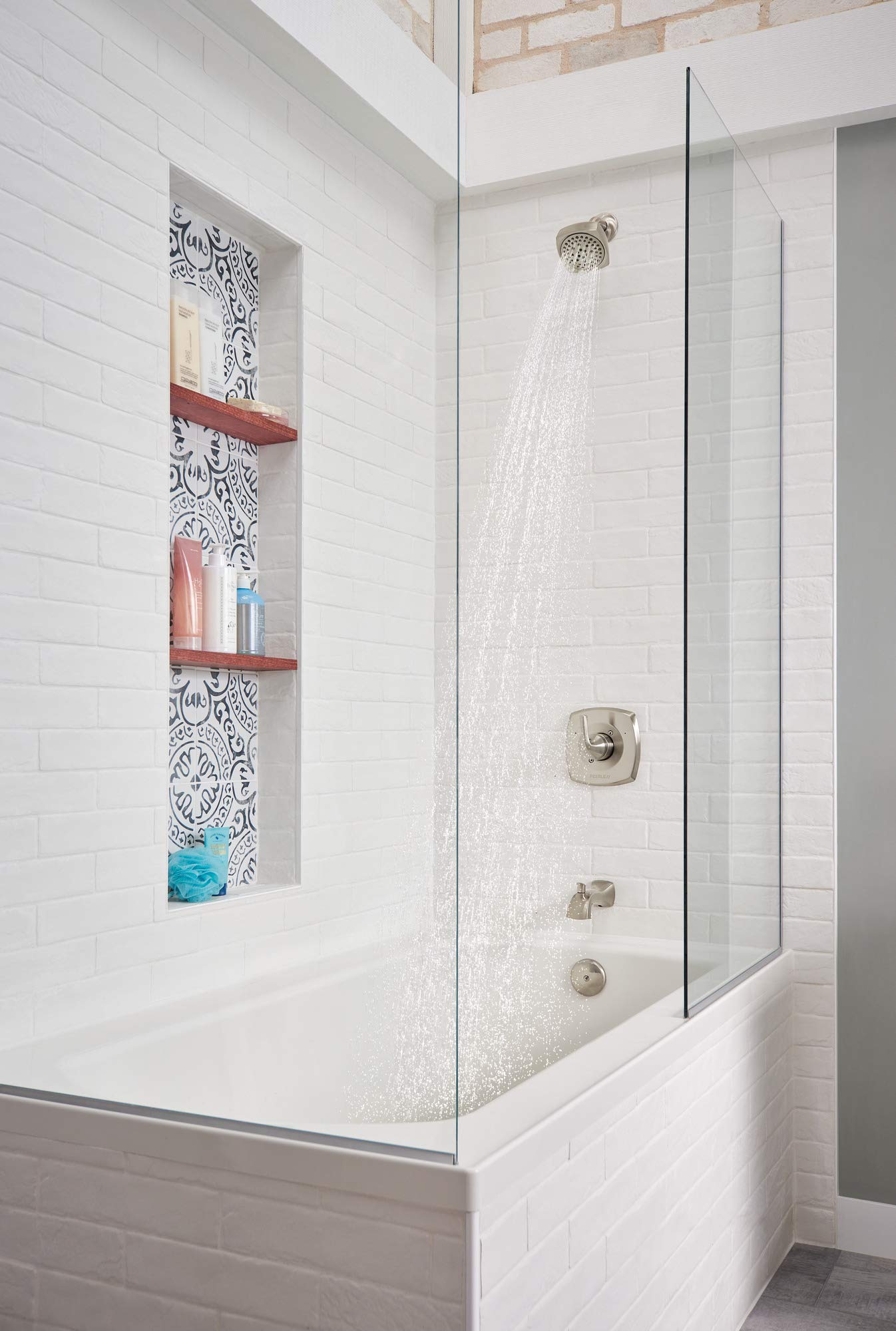 Snapklik.com : Peerless PTT14435-BN Parkwood Tub Shower Trim Kit Tub ...