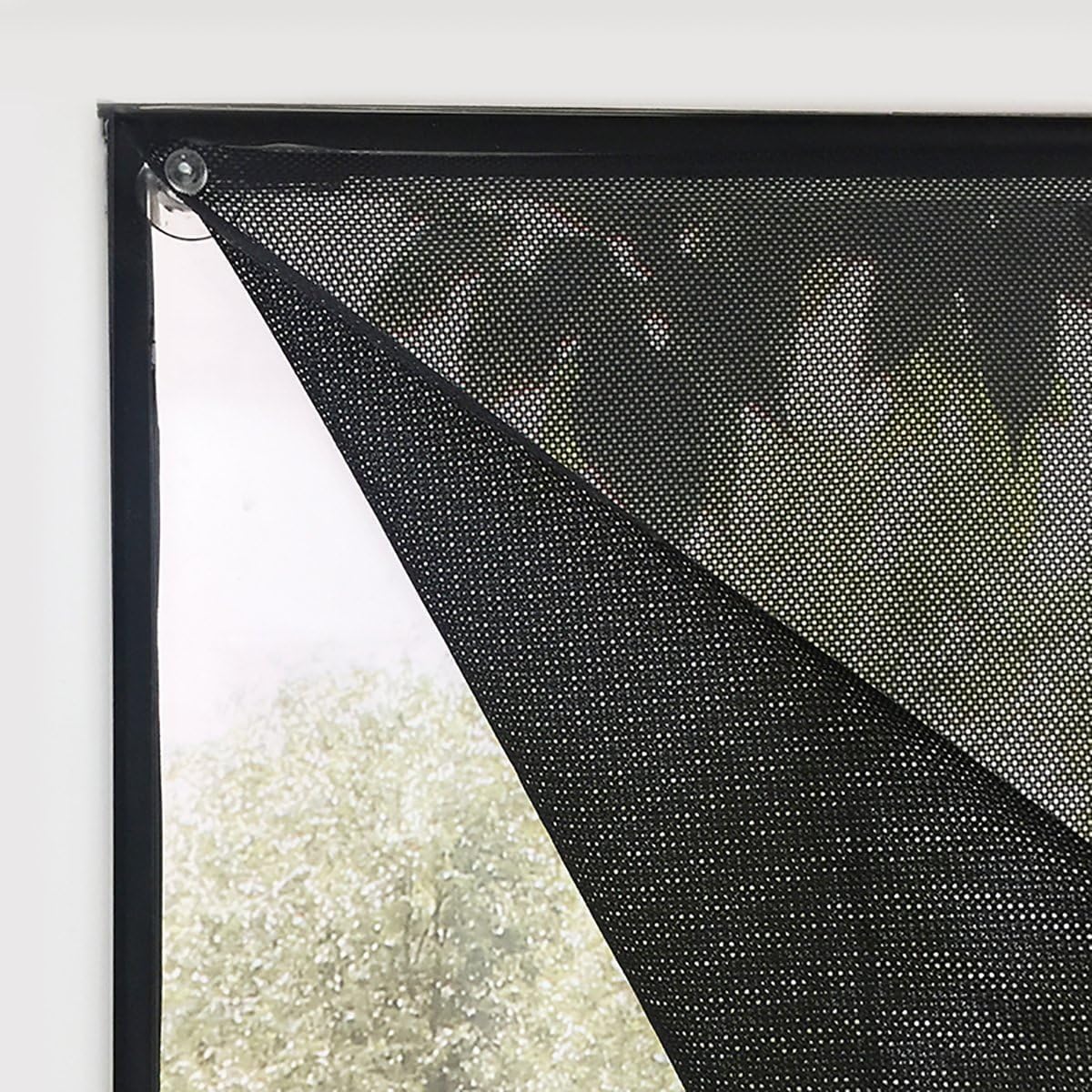 Amazon.com: LXLA One-Way Mirror Roller Shade with Suction Cups, Punch ...