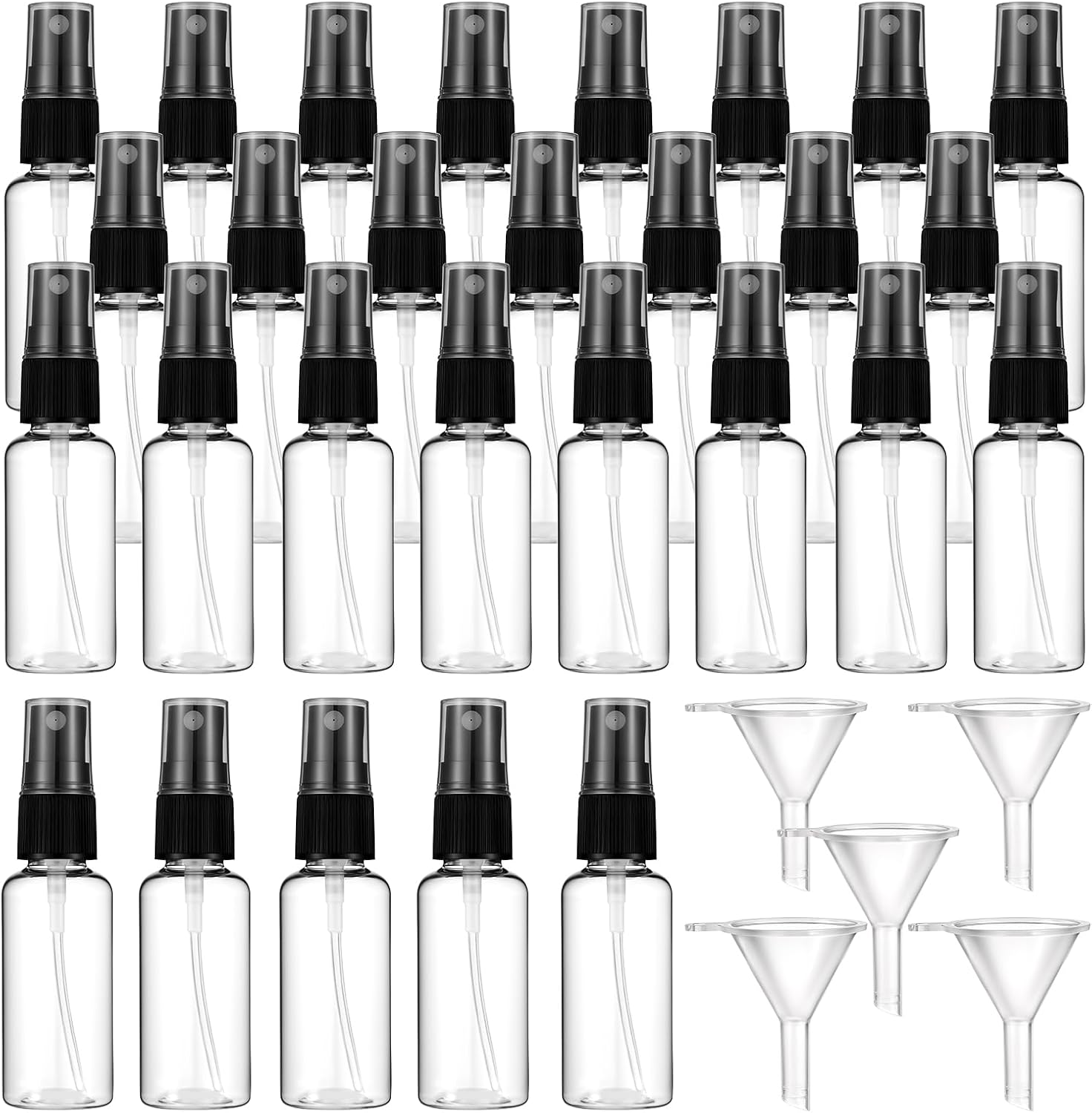 Amazon.com: Alrhso 100 Pcs Mini Clear Spray Bottles 1 oz/30ml Clear ...