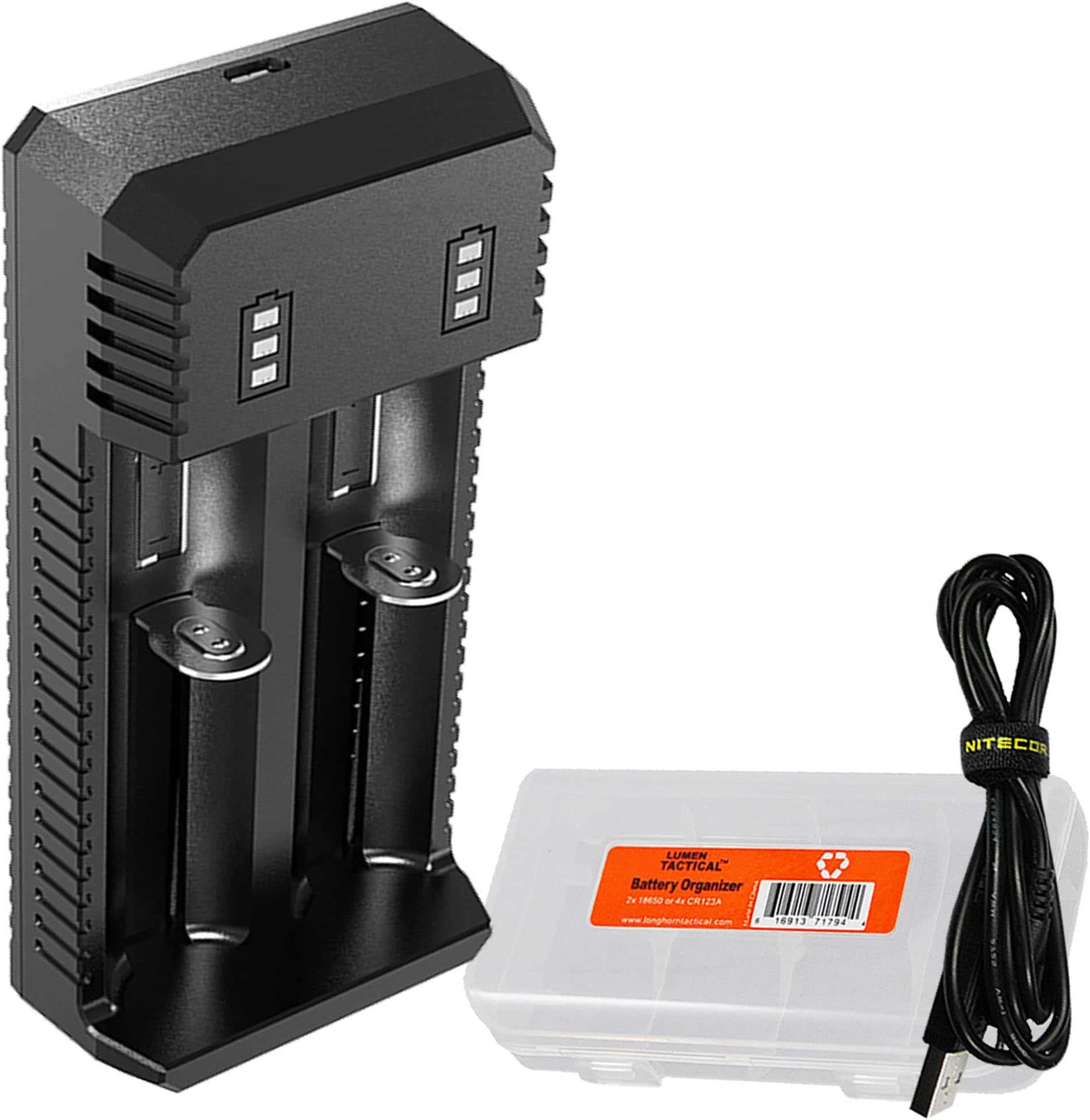 Amazon.com: Nitecore UI2 Dual-Slot Intelligent Lithium-ion Battery USB ...