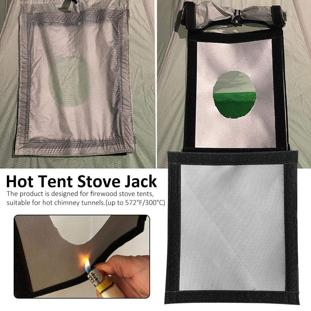 Snapklik.com : Hot Tent Stove Jack, 9" X 7.8" Square Highly Flame ...