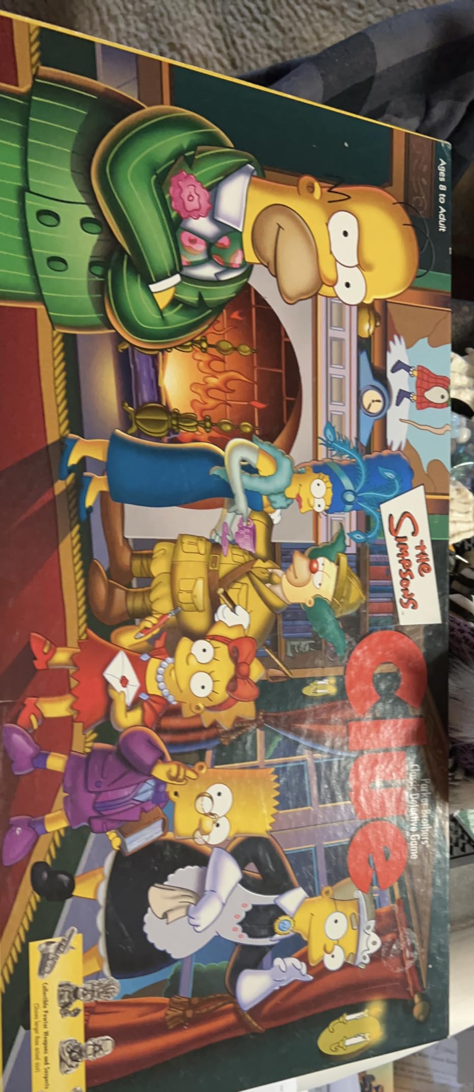 Amazon.com: Simpsons The CLUE Board Game 1st Edition with Pewter Pieces ...