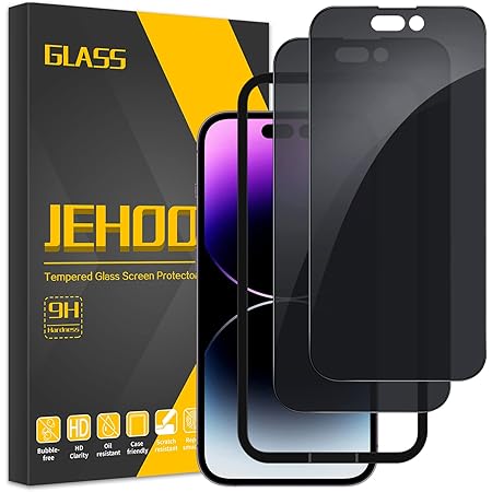 JETech Privacy Full Coverage Screen Protector for iPhone 14 Pro 6.1 ...