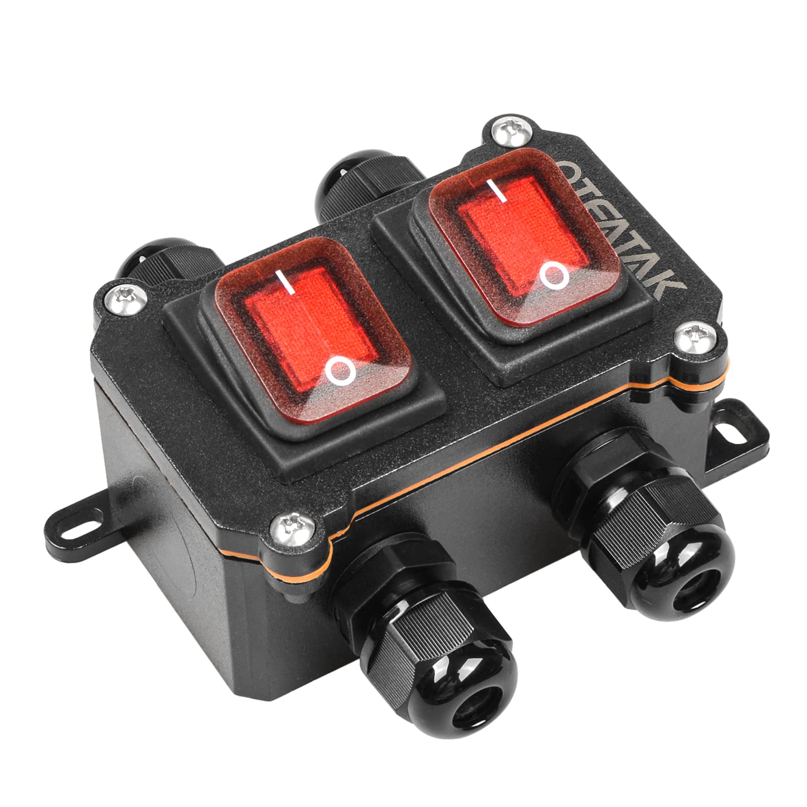 Qteatak Inline Cord Switch Dpst Ac Dc 20a 125v 16a 250v