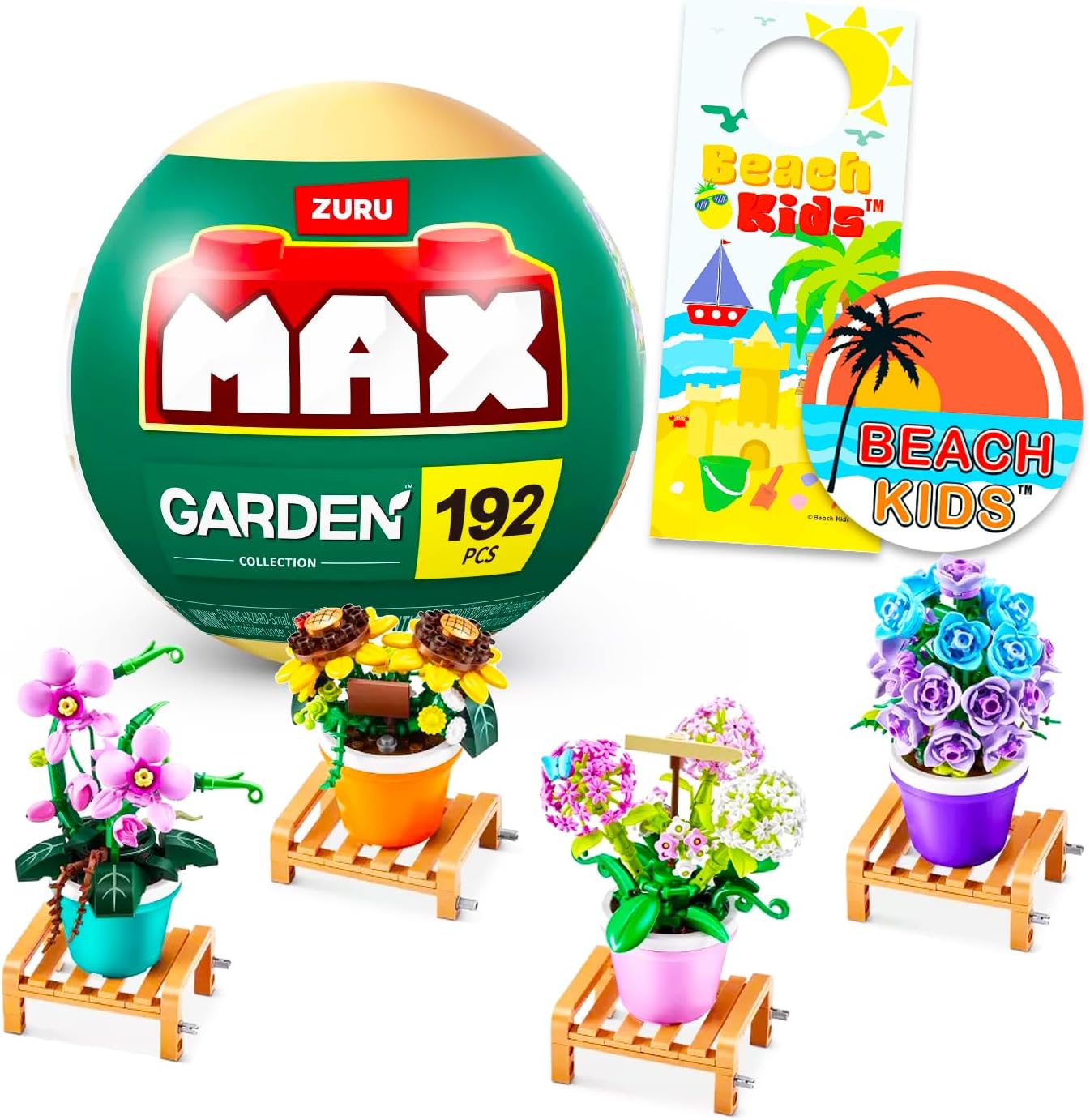 Amazon.com: Zuru Max Garden Pot Plants Set - Bundle of Garden Bricks ...