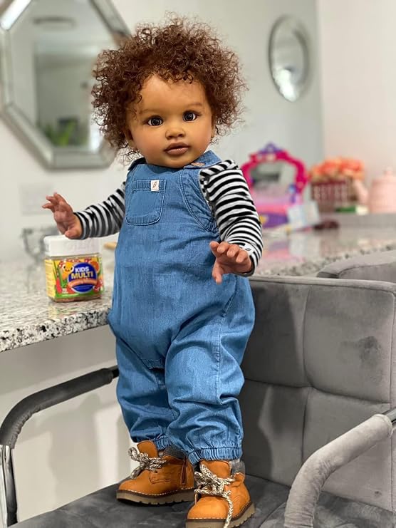 Amazon.com: Anano Giant 26" Black Biracial Reborn Baby Boy Doll ...