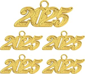 Amazon.com: 2025 Graduation Decorations - 5 PCS Gold Graduation Cap ...