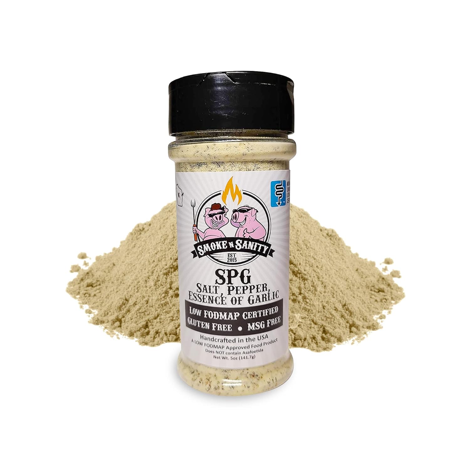 Amazon.com : Smoke n Sanity SPG (Salt, Pepper, Essence of Garlic Salt ...