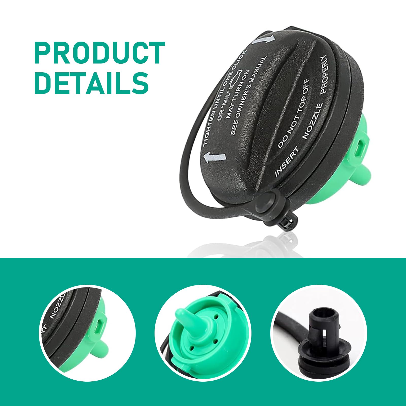 Snapklik.com : Dawfall Car Fuel Cap, Fuel Filler Cap Replacement Parts ...