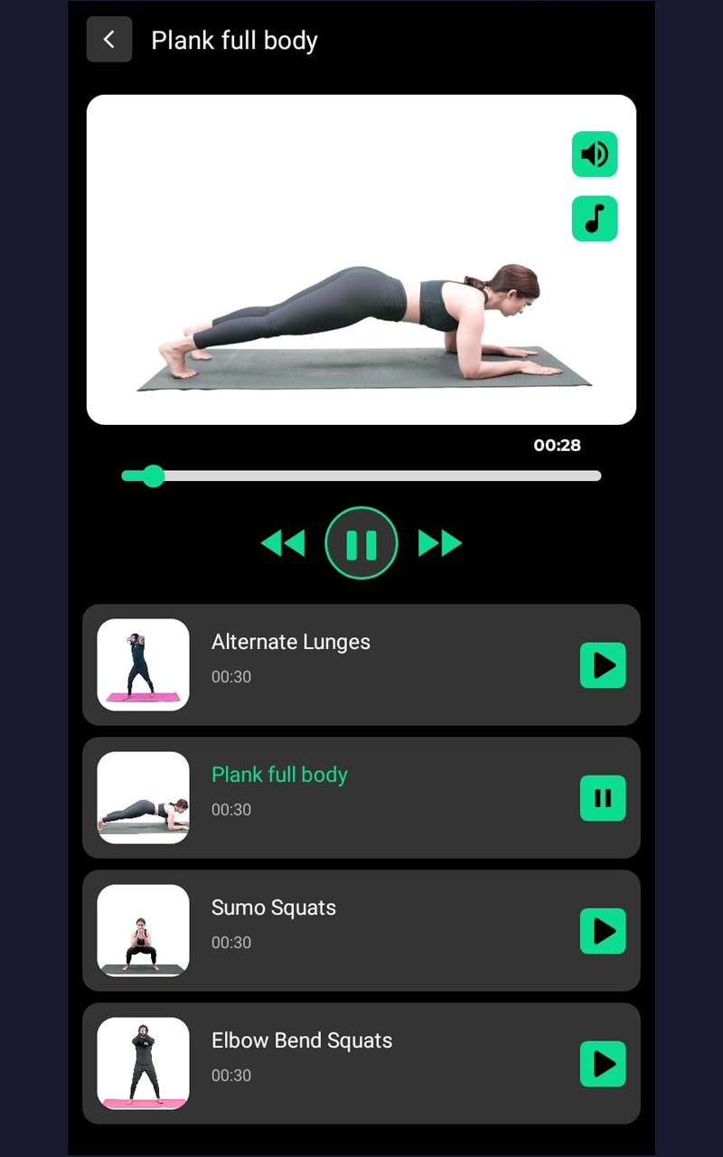 Full Body Workout 30 Day Challenge Trainer: Lose Weight At Home, Abdominal Exerciser, Without ...