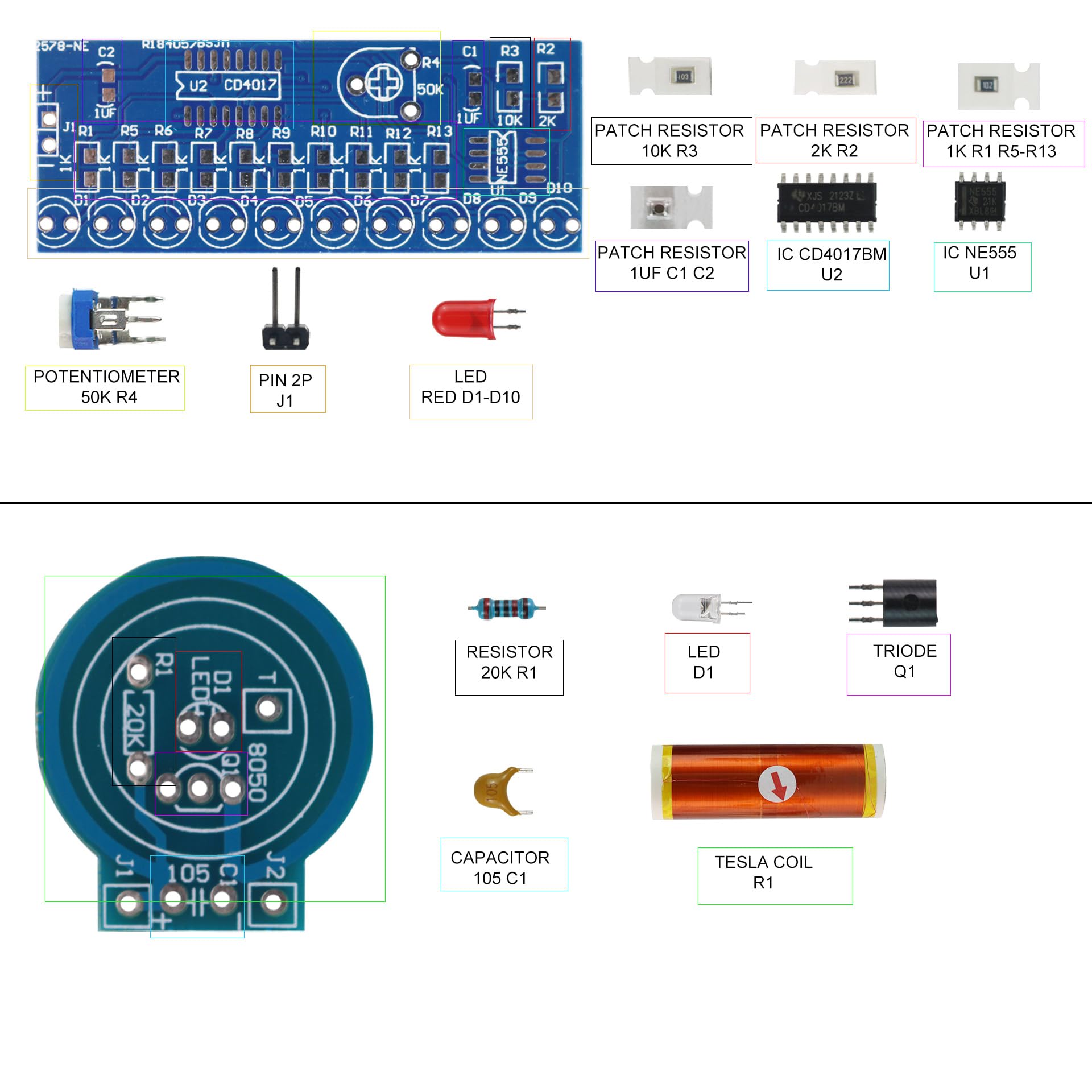 Snapklik.com : YIDAB Soldering Practice Kit 5-in-1 DIY Classic Desk ...