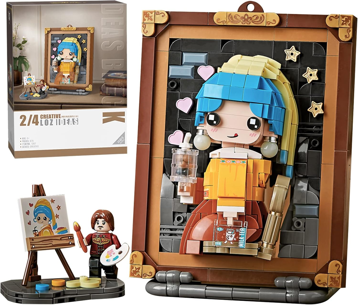 Amazon.com: MEIEST Mini Building Blocks Cute 3D Painting Model Set ...