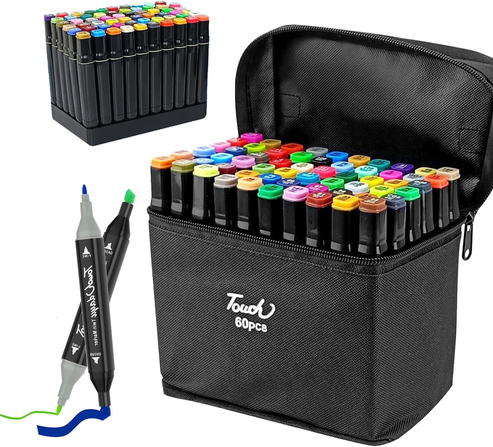 Amazon.com: mobee Neon Acrylic Marker Set for Glass, Wood, Rock ...