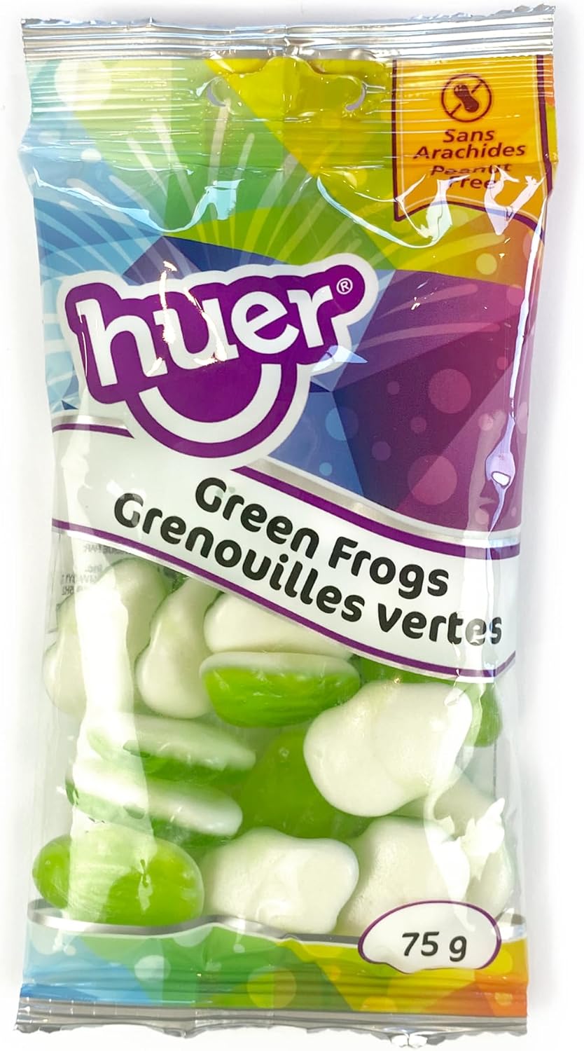 Huer - Green Frogs Pocket Pals 12 Pack - Bubblegum Flavoured Soft ...