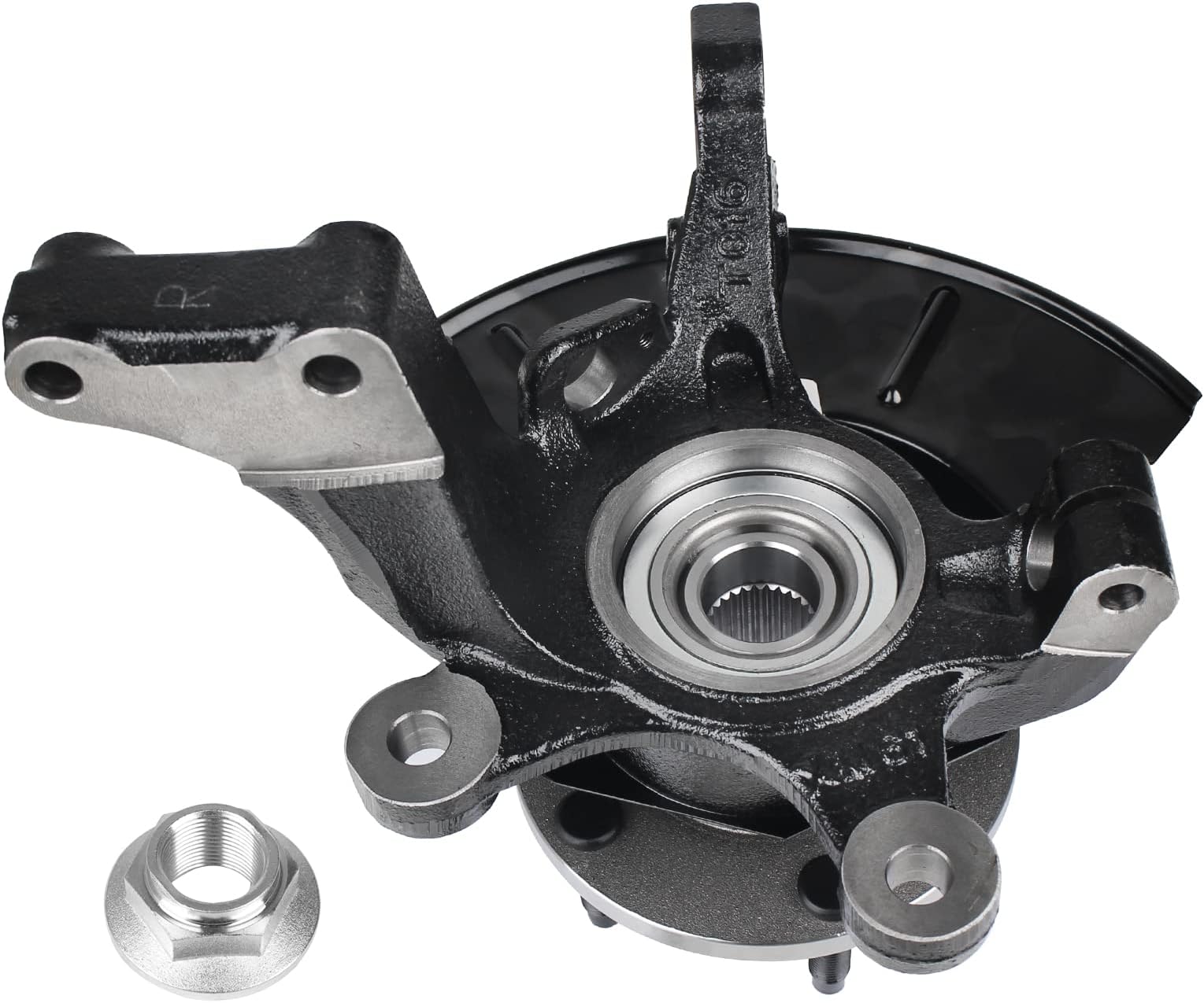 Amazon.com: Front Left Side Steering Knuckle & Wheel Bearing Hub ...