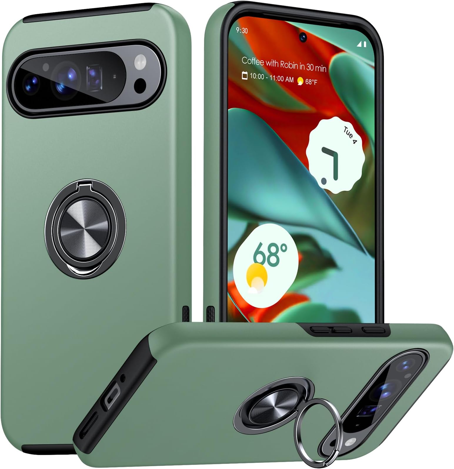 kwmobile Hülle kompatibel mit Google Pixel 9 / Pixel 9 Pro Hülle - Silikon Handy Case ...