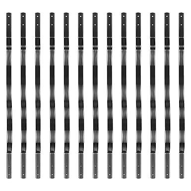 Amazon.com: 25 Pack Aluminum Deck Balusters, 32.25 x 1 inch Wave Curved ...