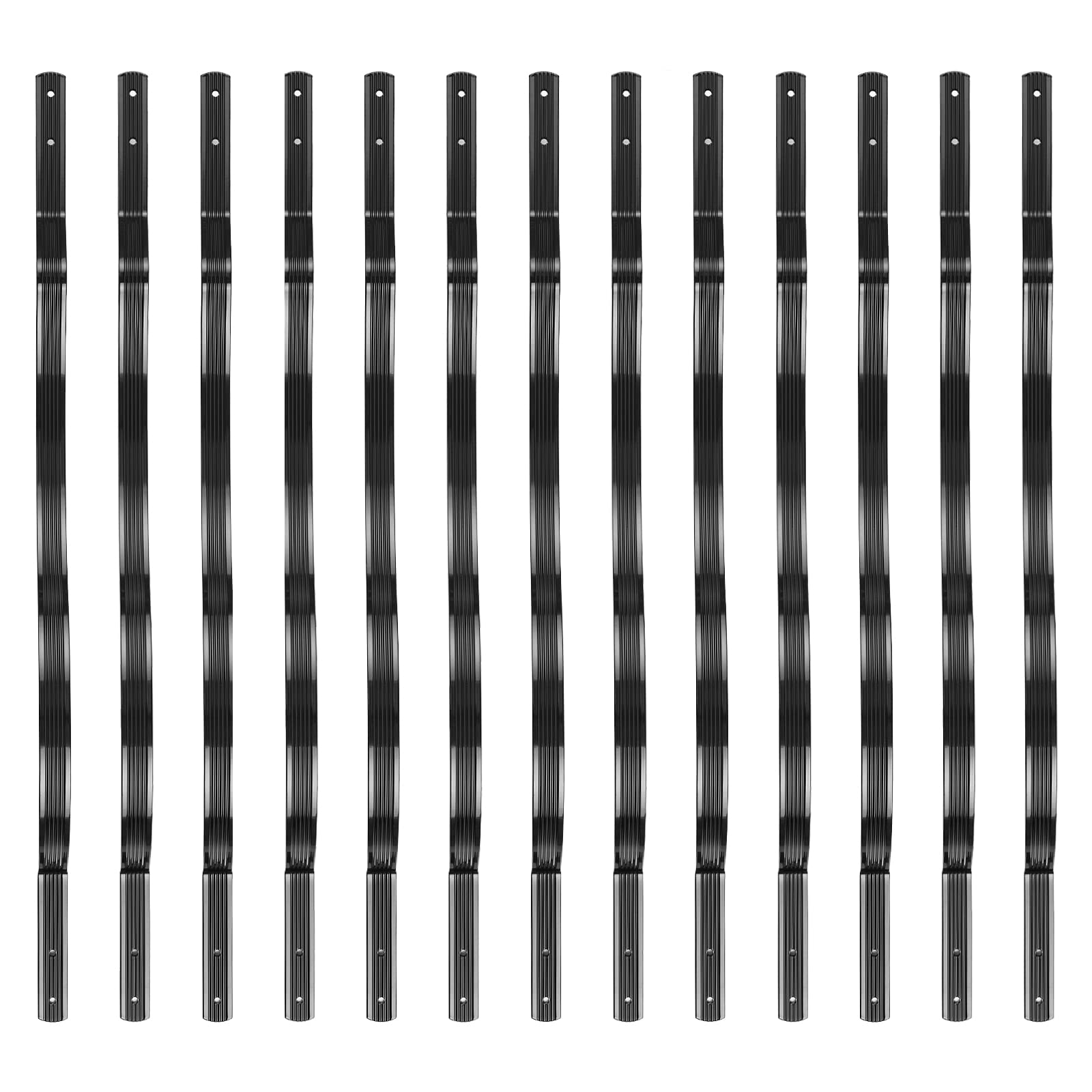 Amazon.com: 25 Pack Aluminum Deck Balusters, 32.25 x 1 inch Wave Curved ...