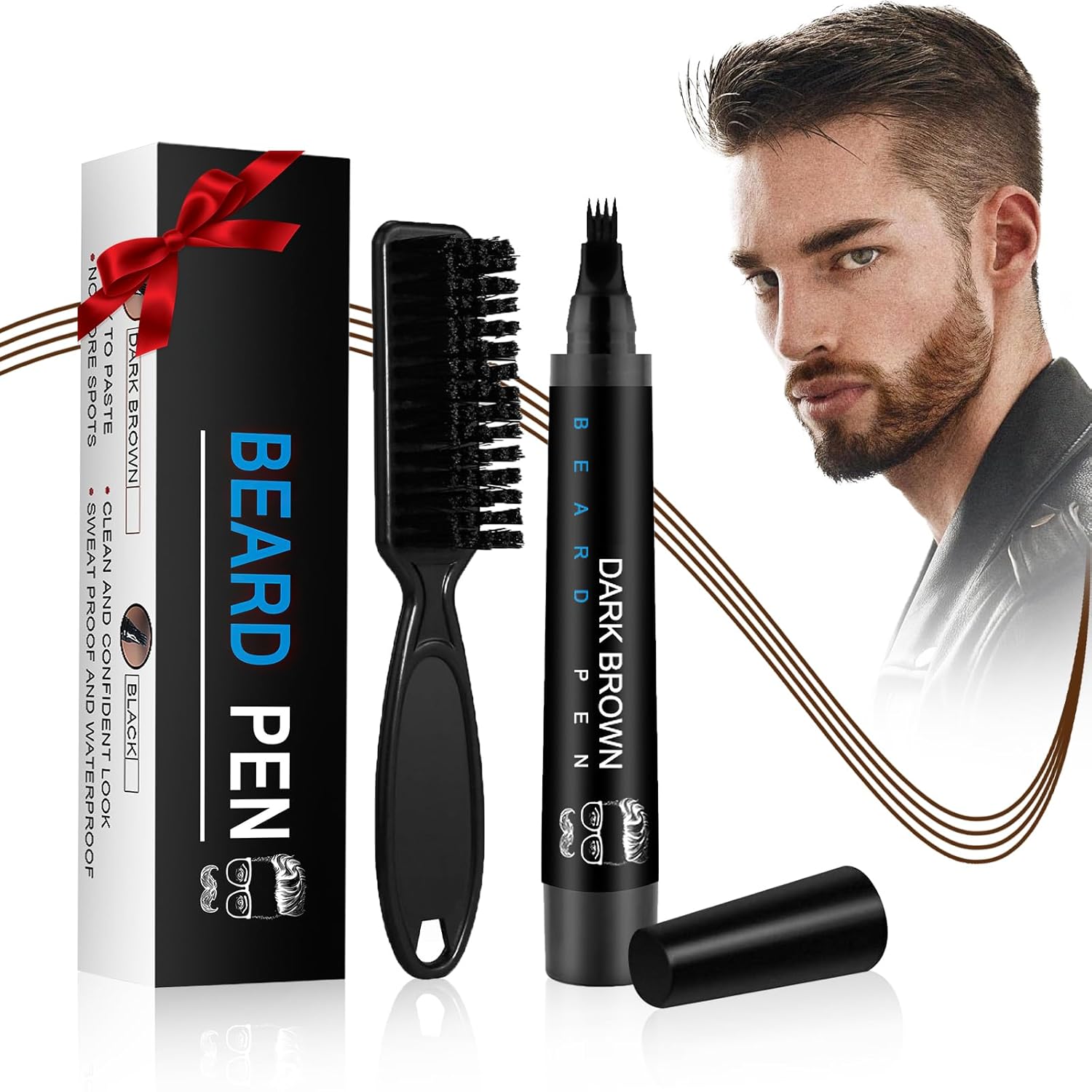 Amazon.com : Beard Pencil Filler for Men - Male Mustache Repair Shape ...