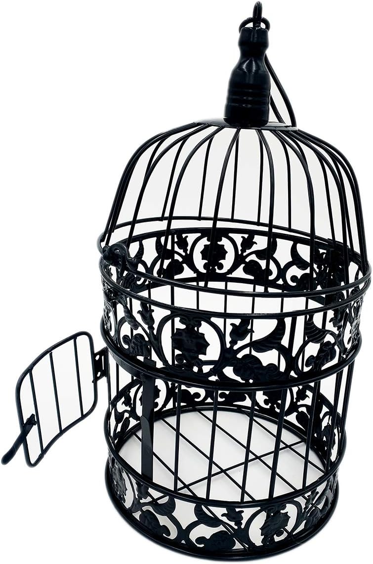 Amazon.com: Deco 79 Metal Birdcage Indoor Outdoor Hinged Top with Latch ...