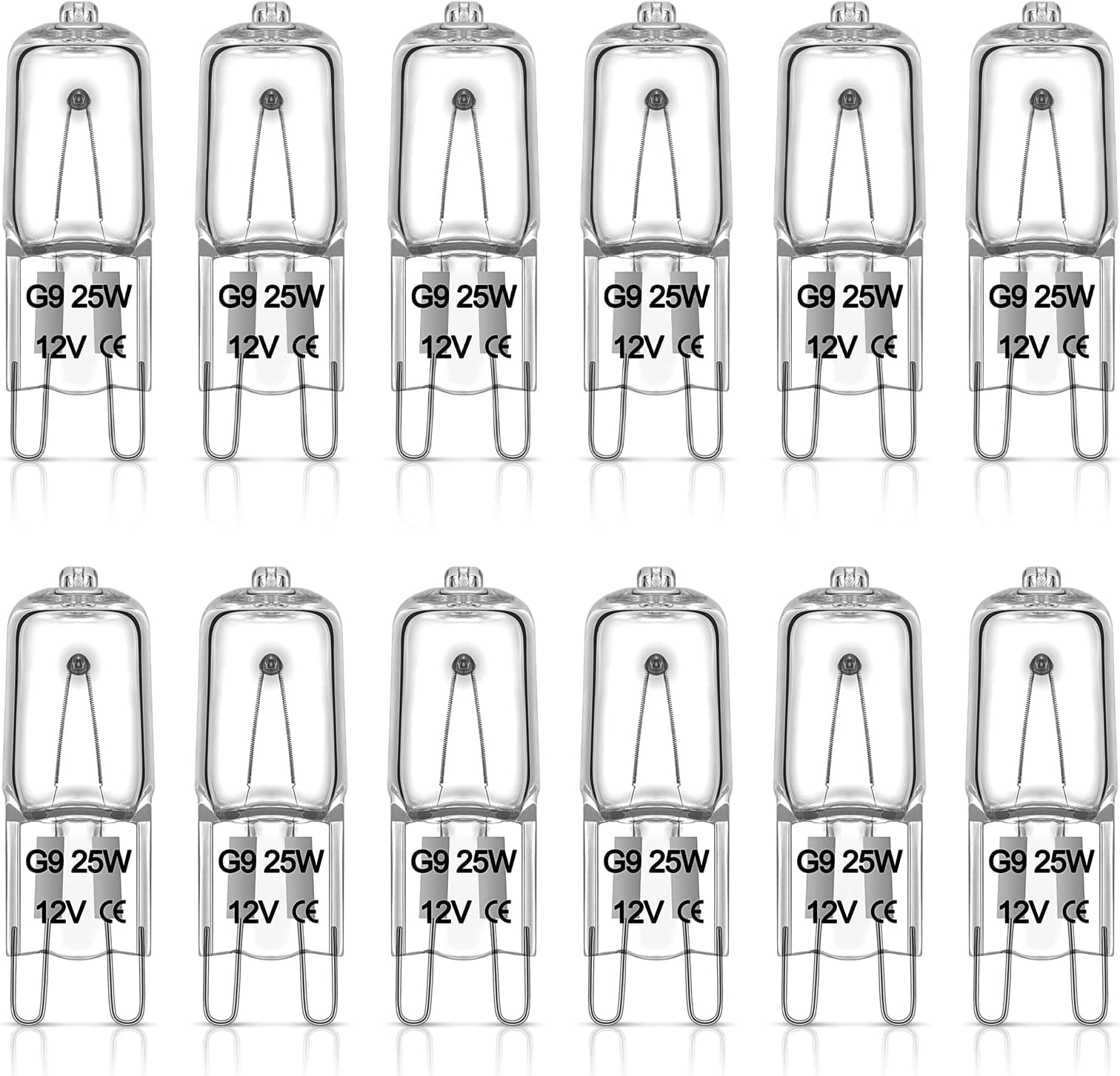 SILKIT G9 Halogen Light Bulbs 25W, 320lm, 2800K, No Flicker Dimmable G9 ...