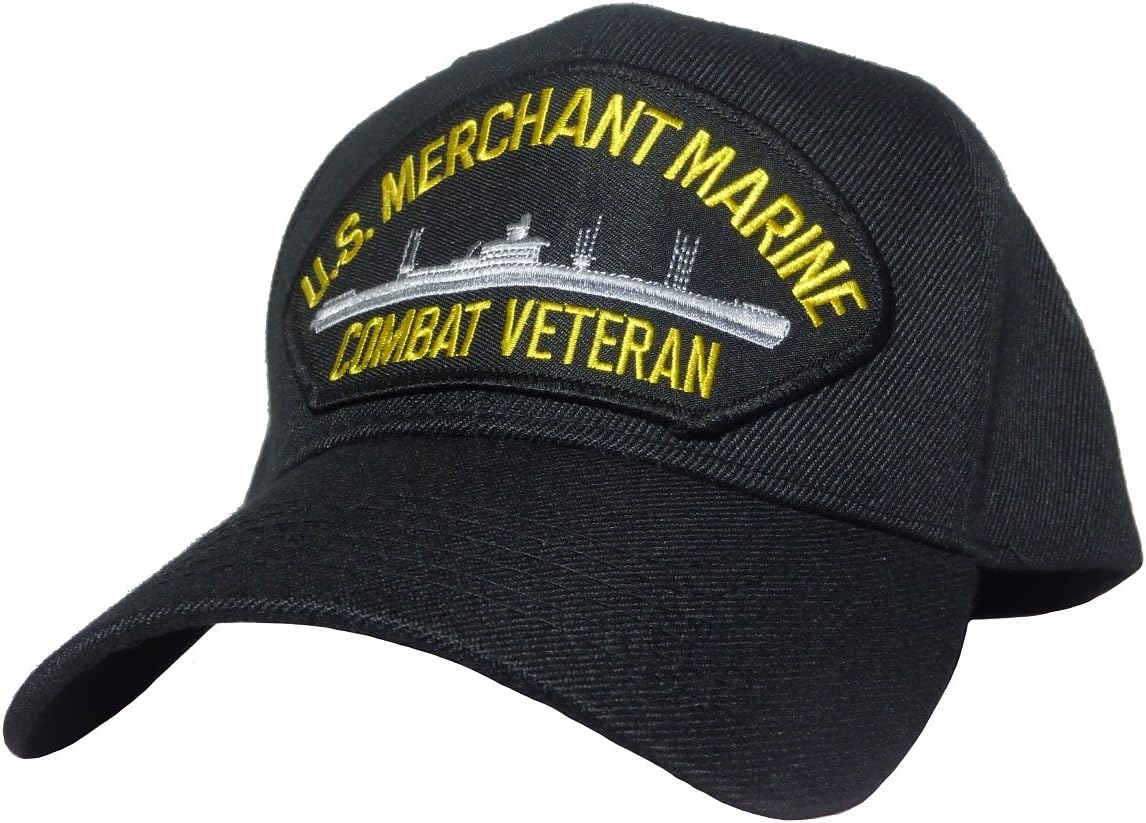Military Productions US Merchant Marine Combat Veteran Cap Black at ...