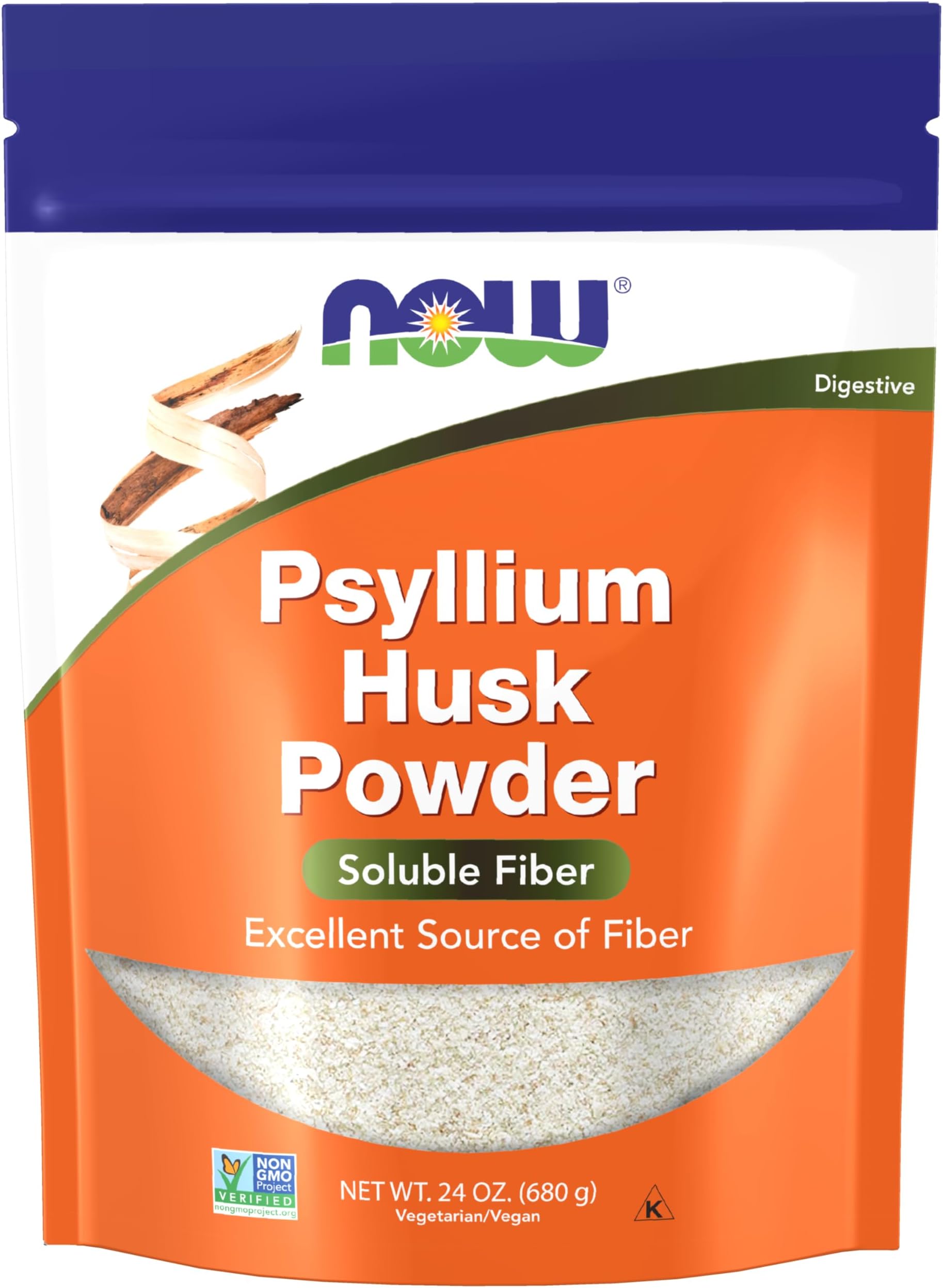 Amazon.com: NOW Foods Supplements, Psyllium Husk Powder, Non-GMO ...