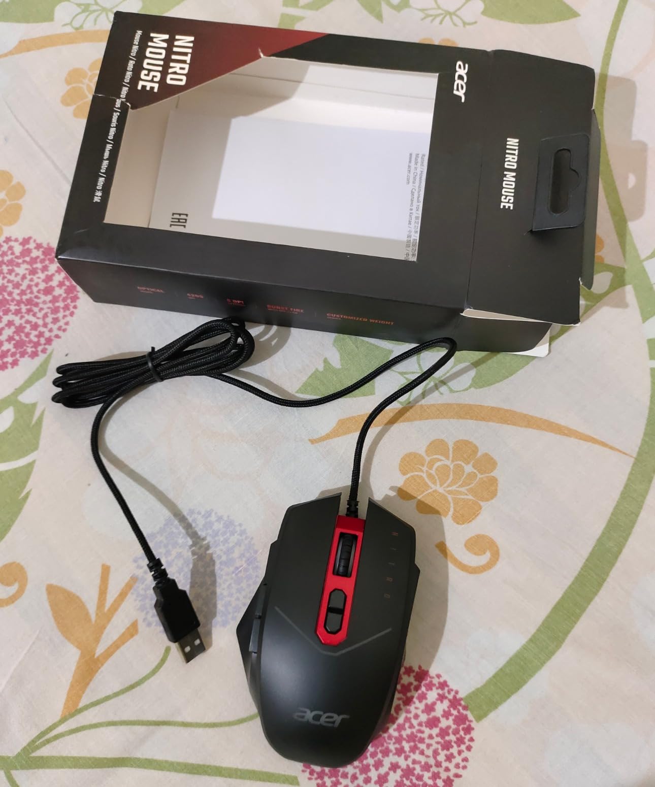 Amazon.in: Buy Acer Nitro Ergo-Comfort Wired Optical Gaming Mouse II ...