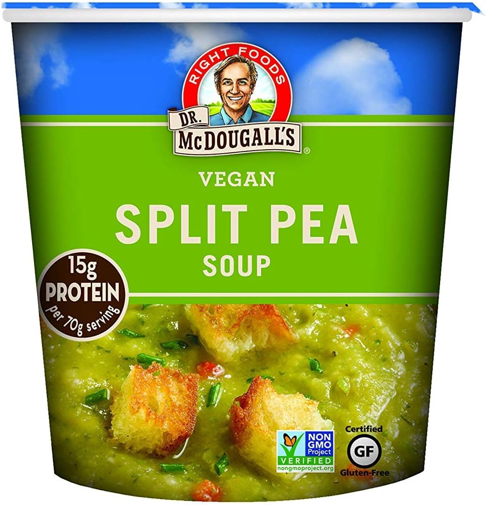 Amazon.com : Dr. McDougall's Vegan Split Pea Soup - Gluten Free Soup ...