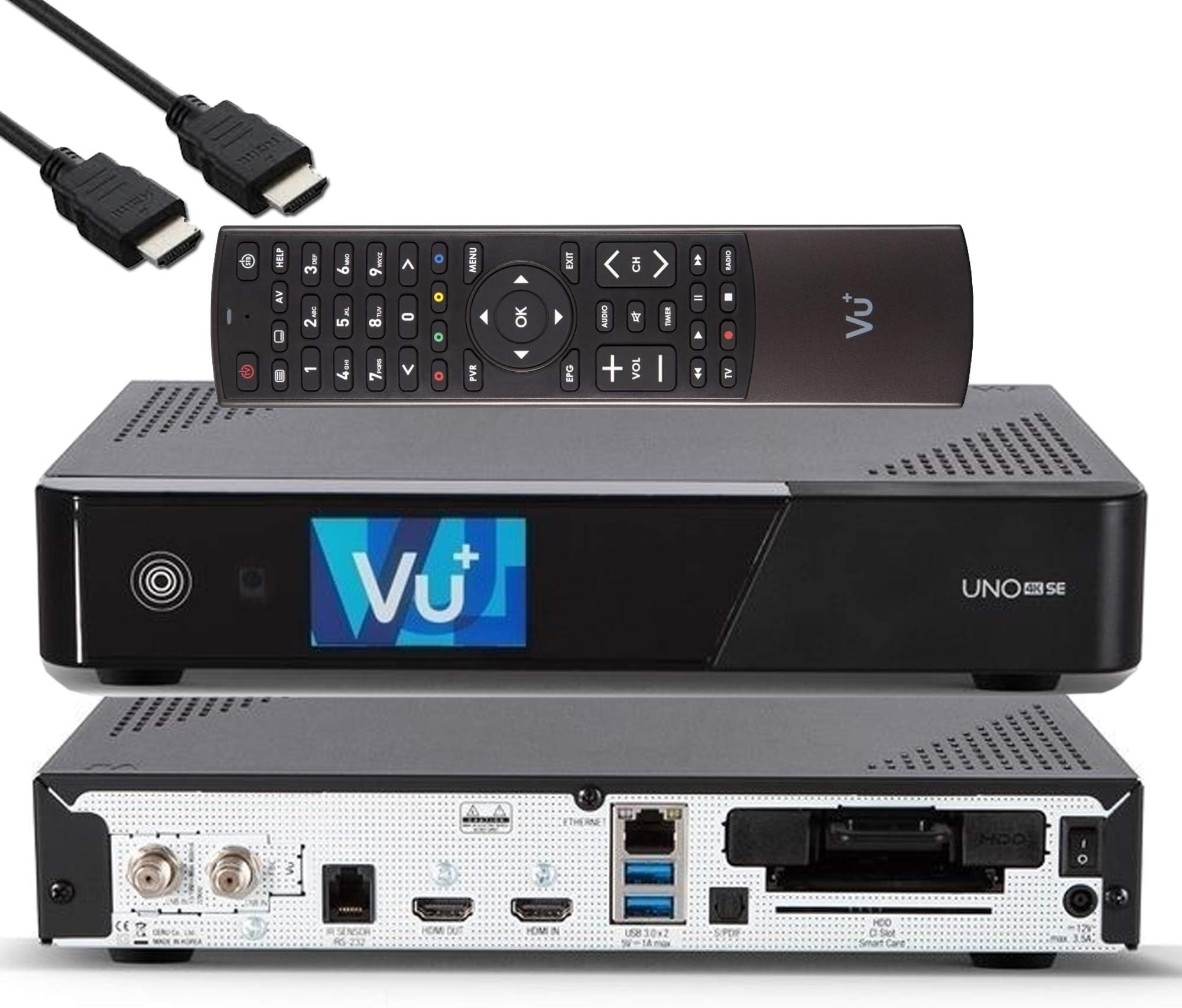 VU+ Uno 4K SE 1x DVB-S2 FBC Twin Tuner Linux Satellitenreceiver (UHD ...