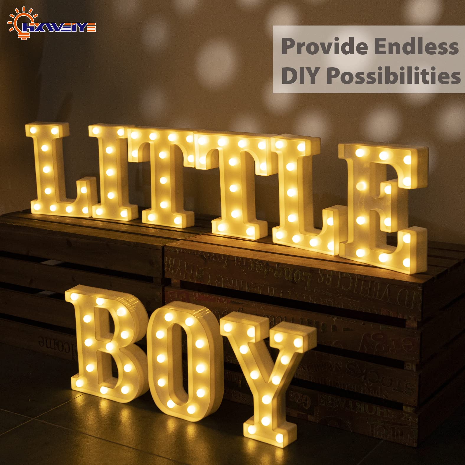Snapklik.com : HXWEIYE Light Up Letters T, LED Marquee Letters Light ...