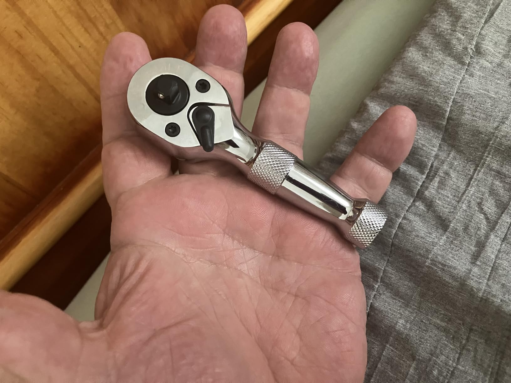 Powerbuilt Stubby Ratchet, Dual Head Ratchet, 1/4 Inch and 3/8 Inch ...