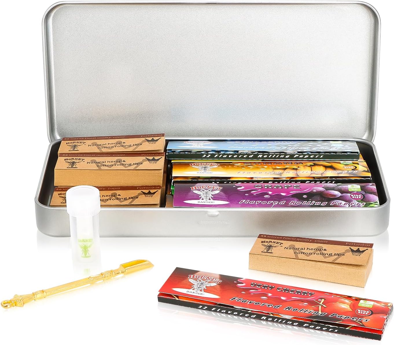 Amazon.com: HORNET Flavored Rolling Papers, Mix Fruit Flavoured King ...